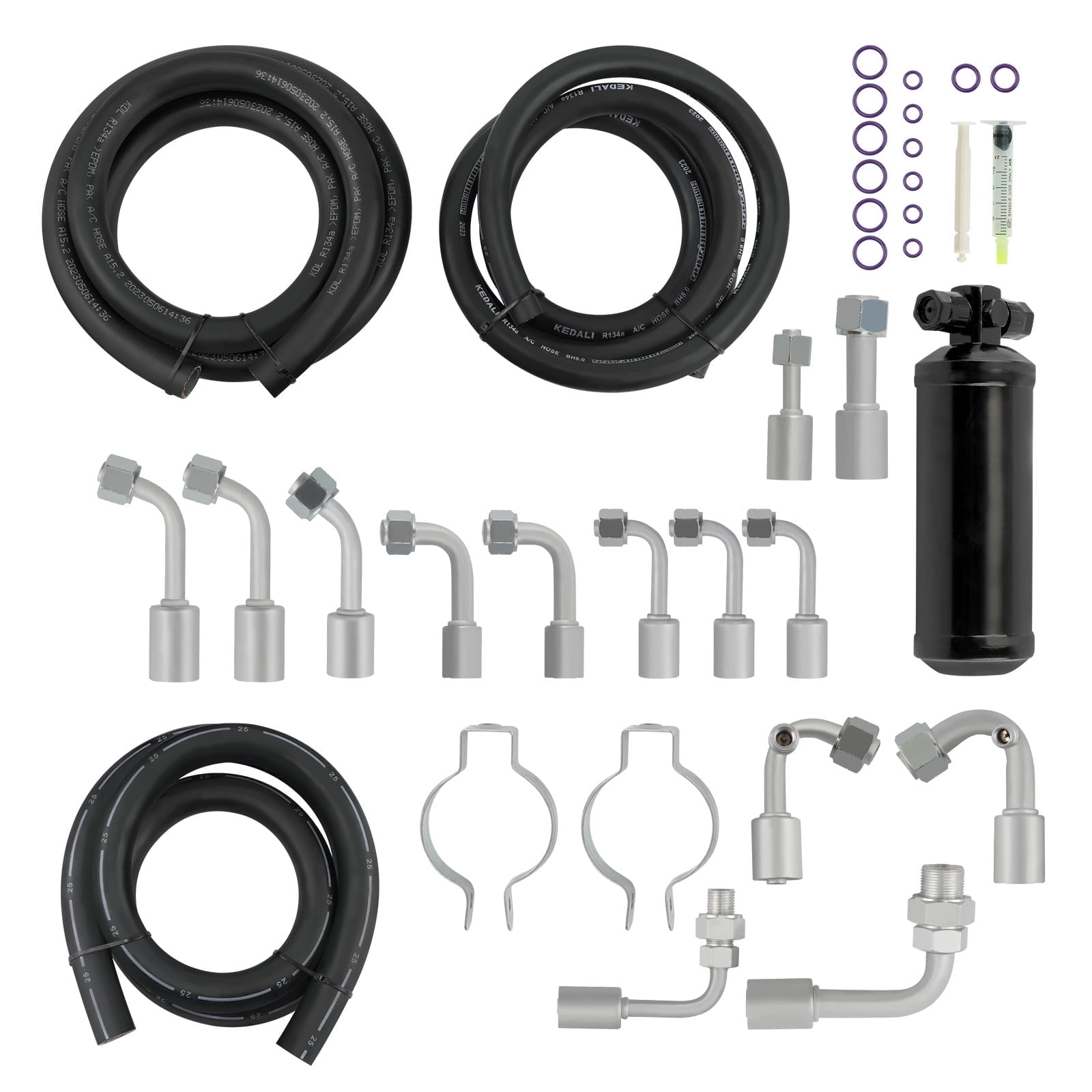 maXpeedingrods Universal 134a Air Conditioning Hose Kit Set With Drier ...