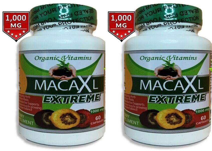 maca extreme extract maca root black red yellow 60 capsules (Pack Of 2 ...