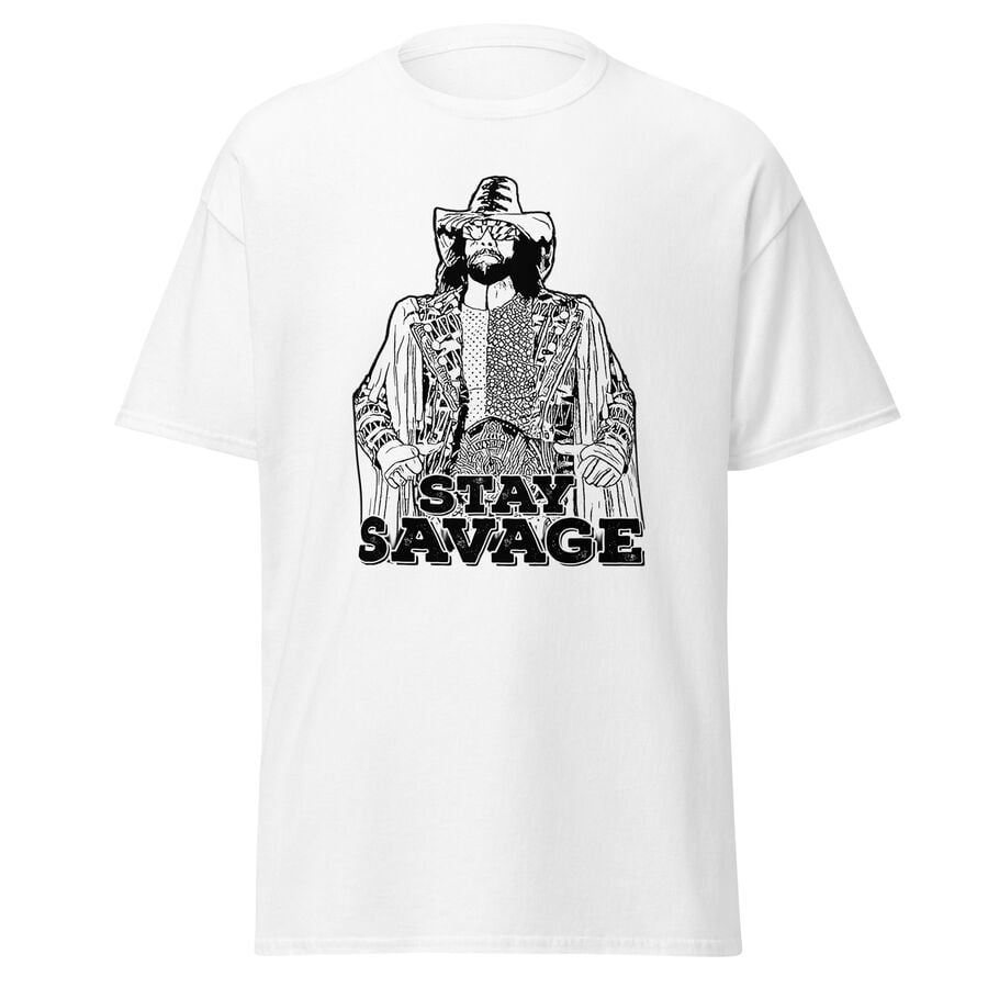 macho man randy savage classic tee 80s Tshirt - Walmart.com