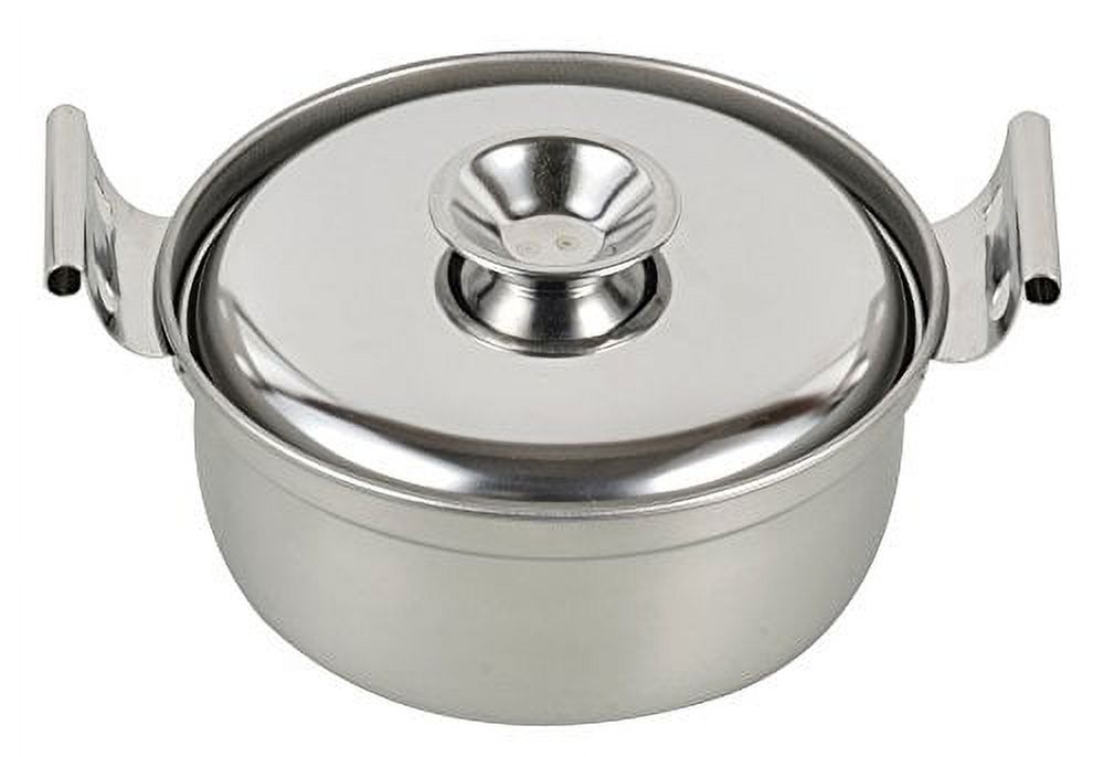 made in Japan Made by Tsubamesanjo Desktop Two-handed pot 14cm IH compatible Made of stainless ...