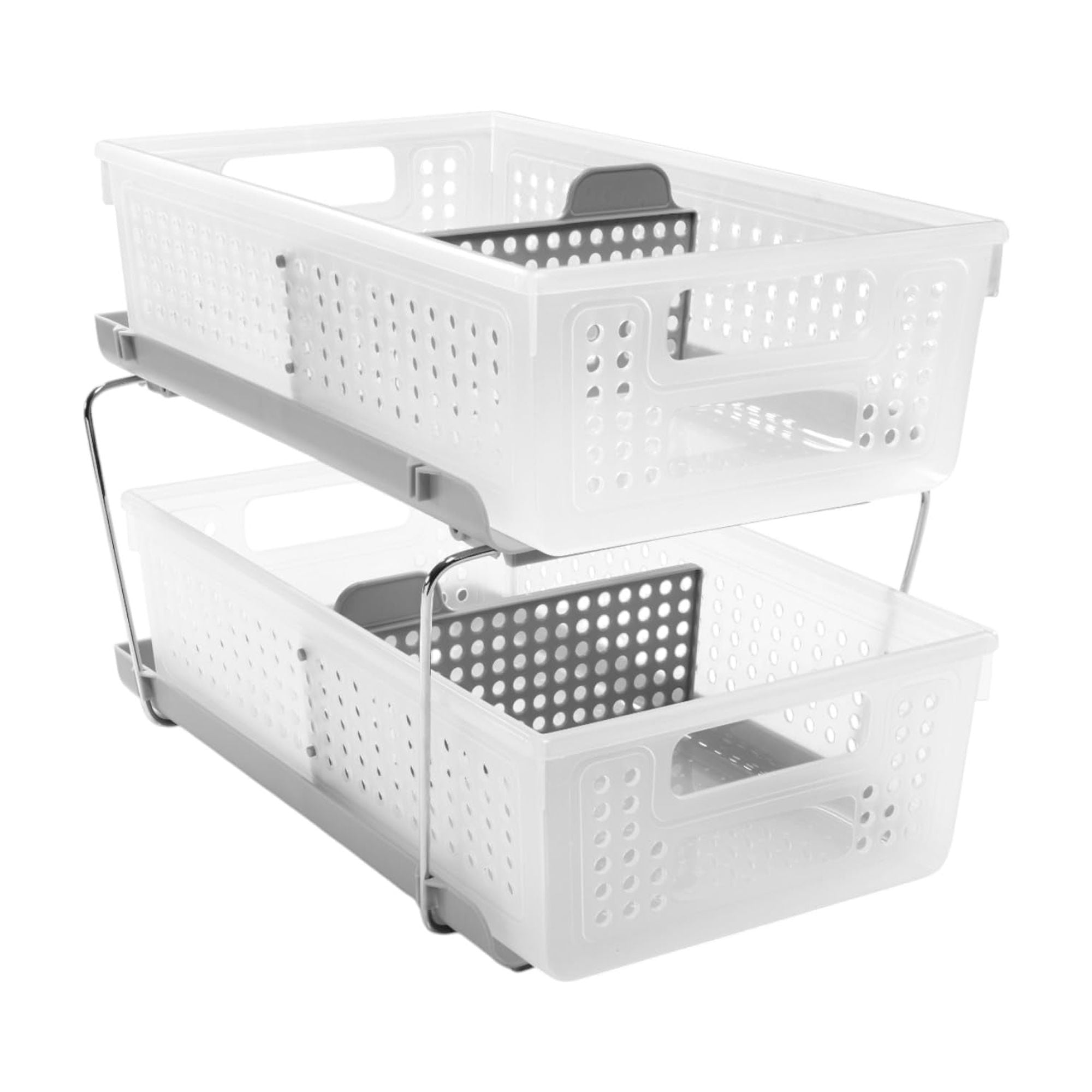 madesmart 2-Tier Organizer, Multi-Purpose Slide-Out Storage Baskets ...