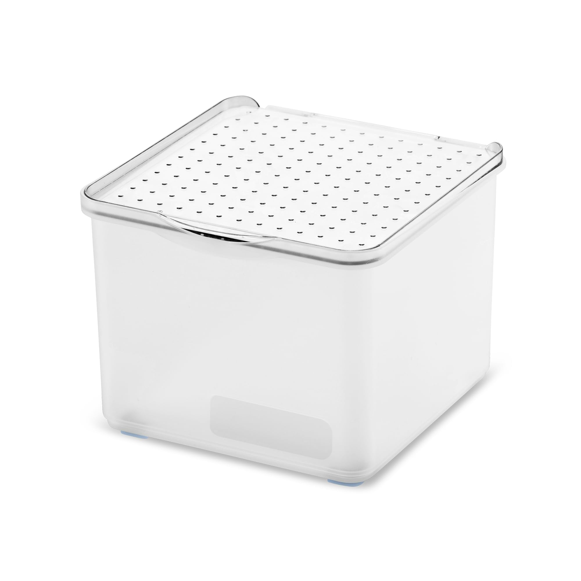 madesmart Bin with Lid-Stack Collection Stackable, Soft-Grip Lining and ...