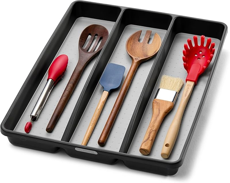 madesmart Classic Large Utensil Tray, Soft Grip, Non-Slip Kitchen ...