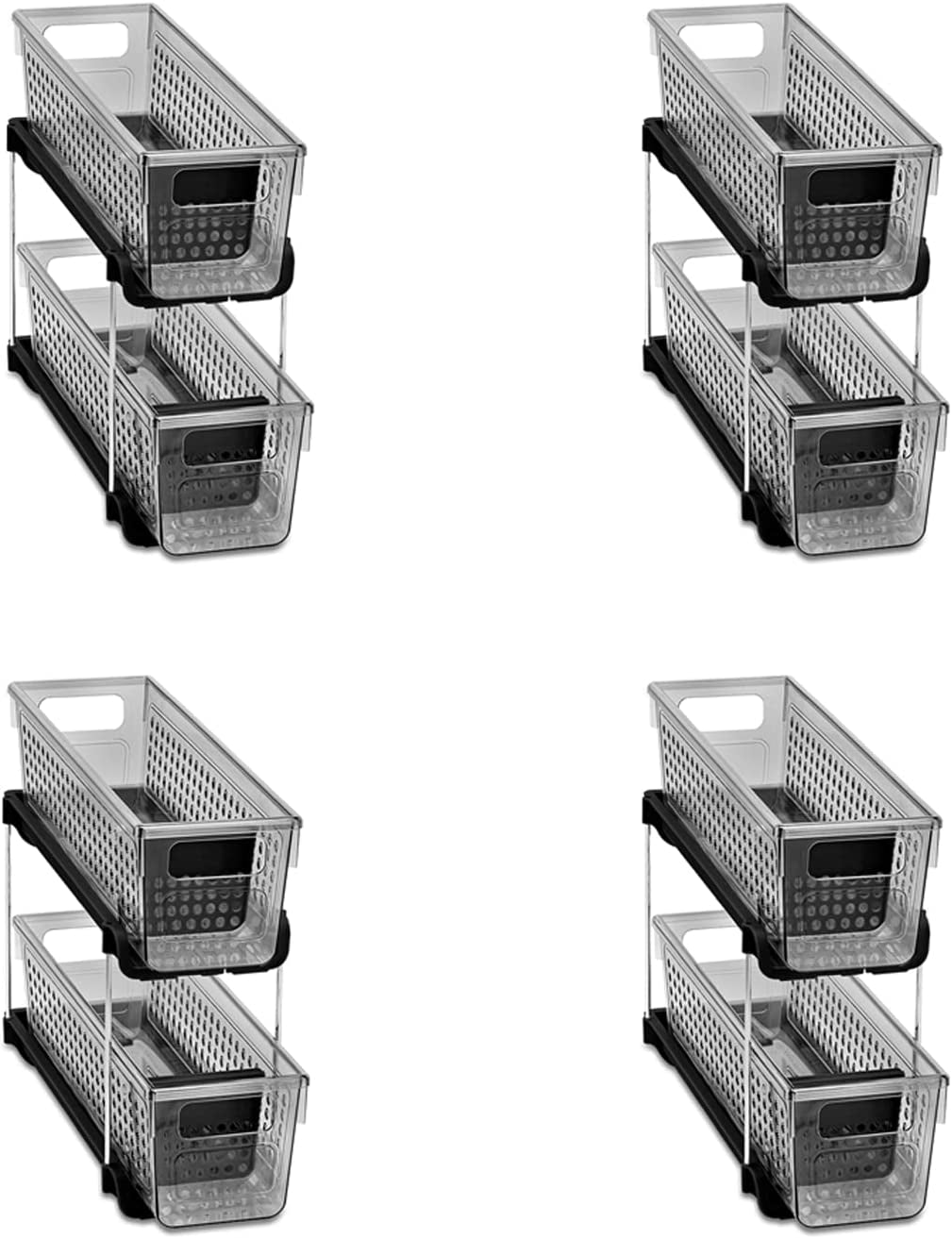 madesmart Mini 2-Tier Organizer, Multi-Purpose Slide-Out Storage with ...