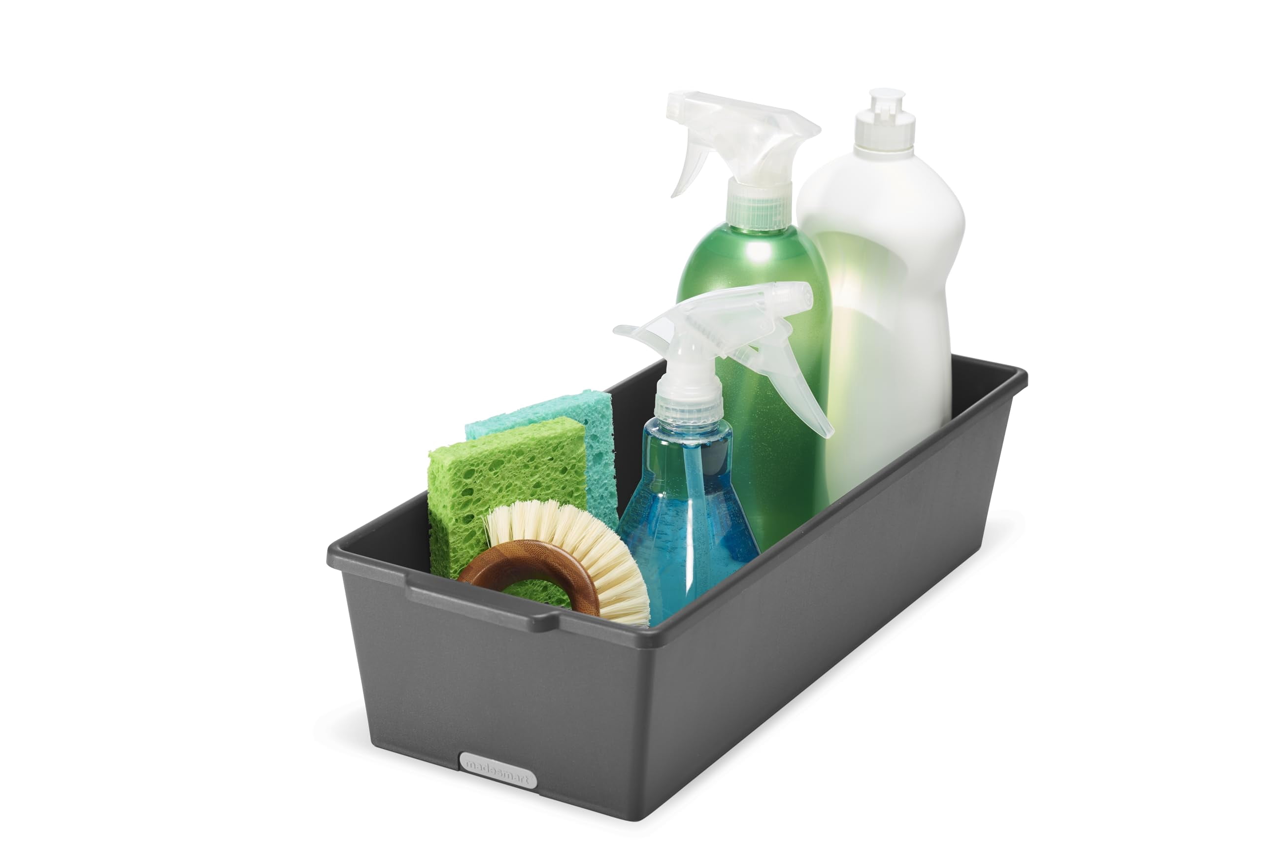 madesmart Plastic Multipurpose Storage Organizer Deep Bin with Handles ...