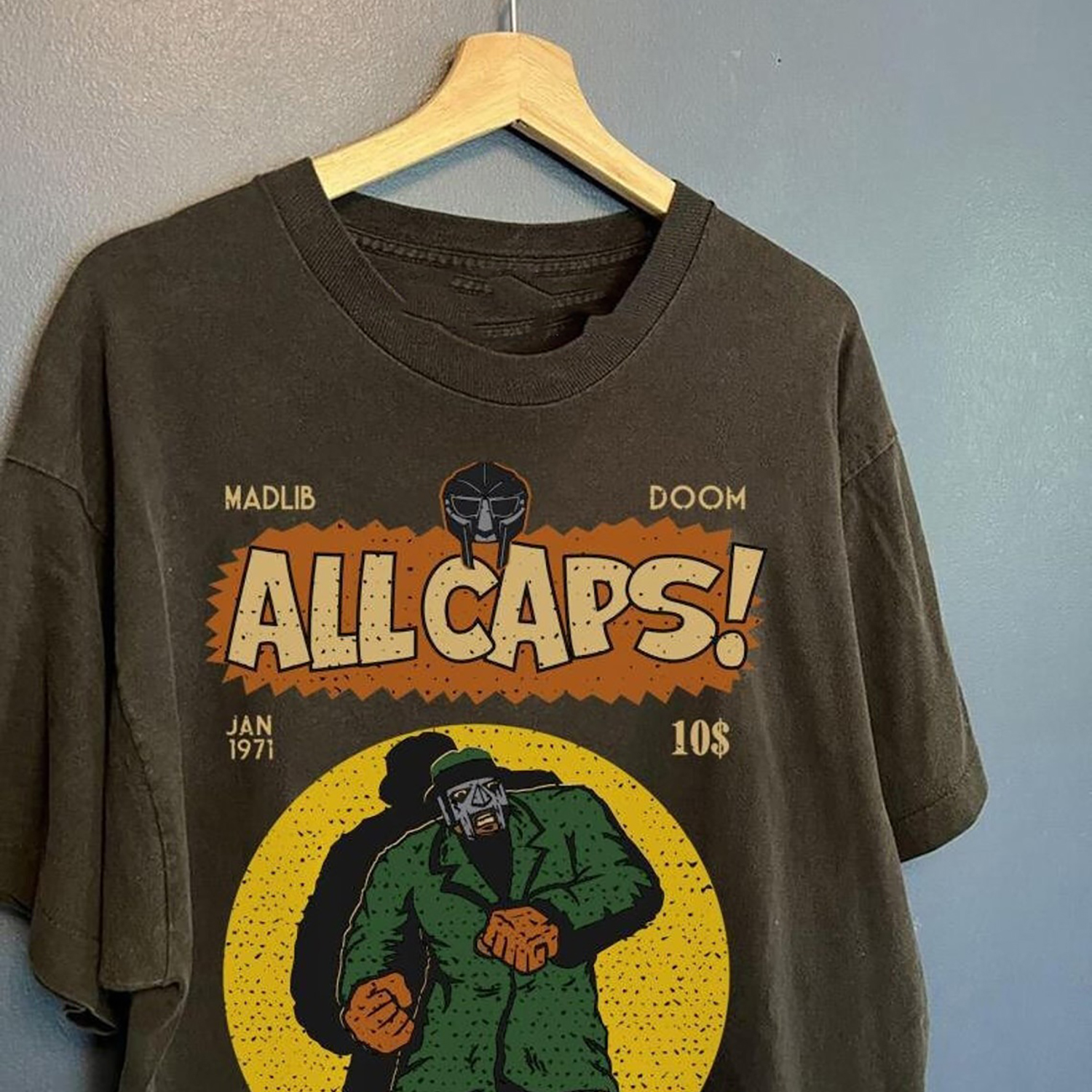 madlib doom all caps vintage Aesthetic Inpsired Tee - Walmart.com