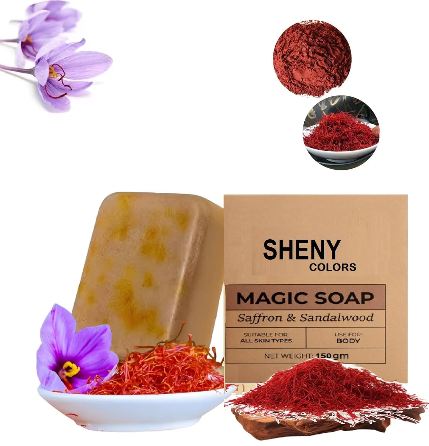 magic soap Soothing Sandalwood Butter Bath Soap For Natural Exfoliation ...