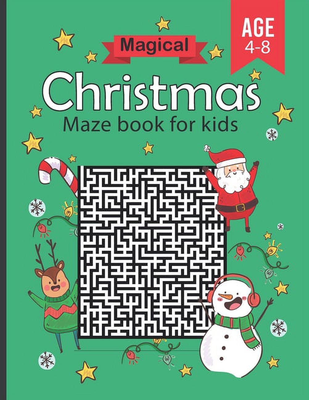 magical christmas maze book for kids Age 4-8: Funny & Amazing holiday ...