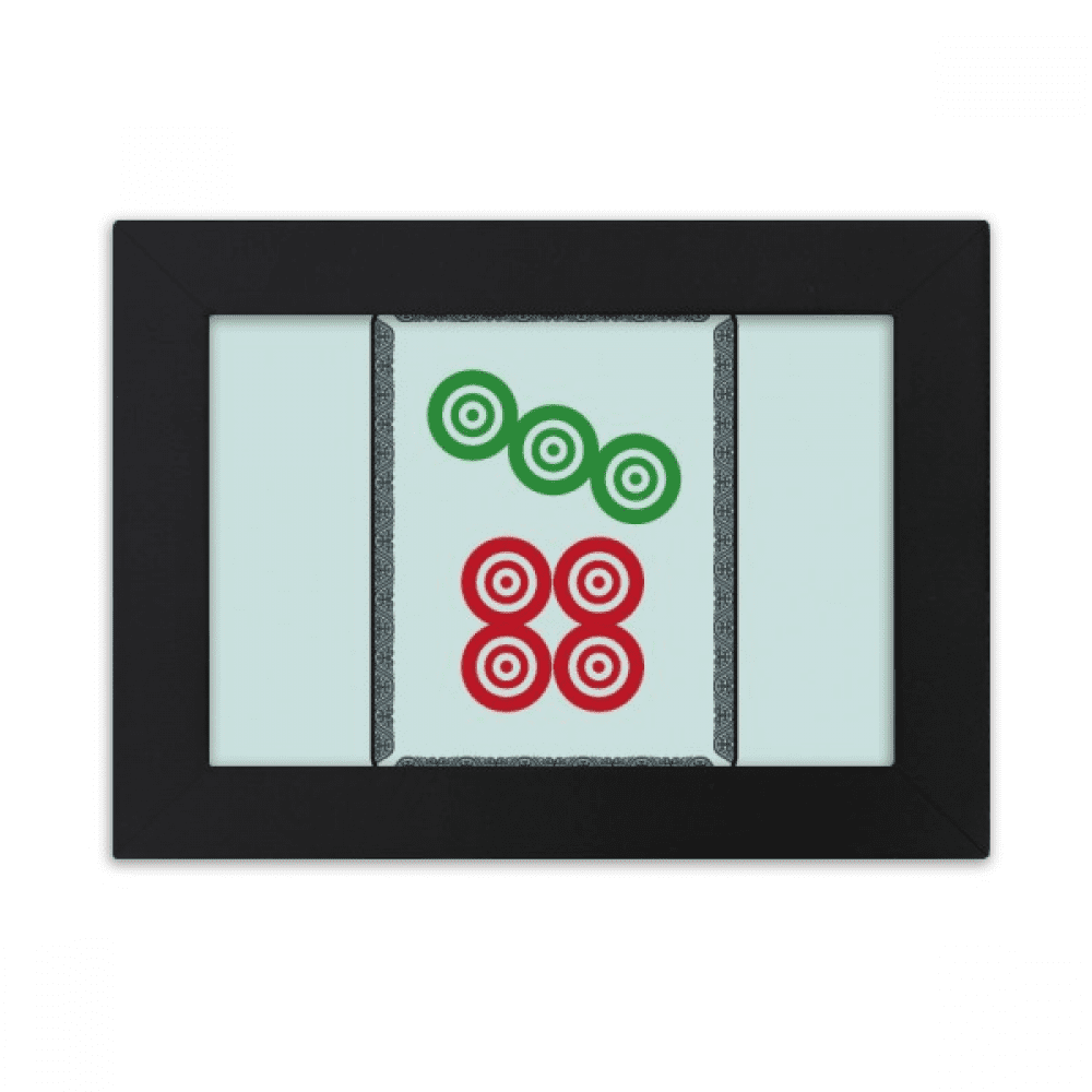 mahjong dots 7 tile pattern desktop photo frame ornaments picture art ...