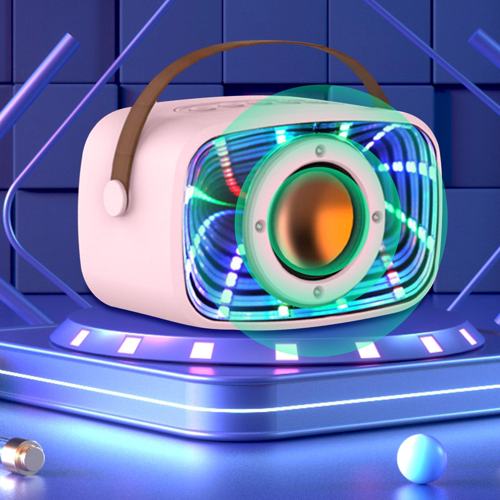 maho Bluetooth Speaker 5.3 Wireless Audio LED Cool Light Effect Sound ...