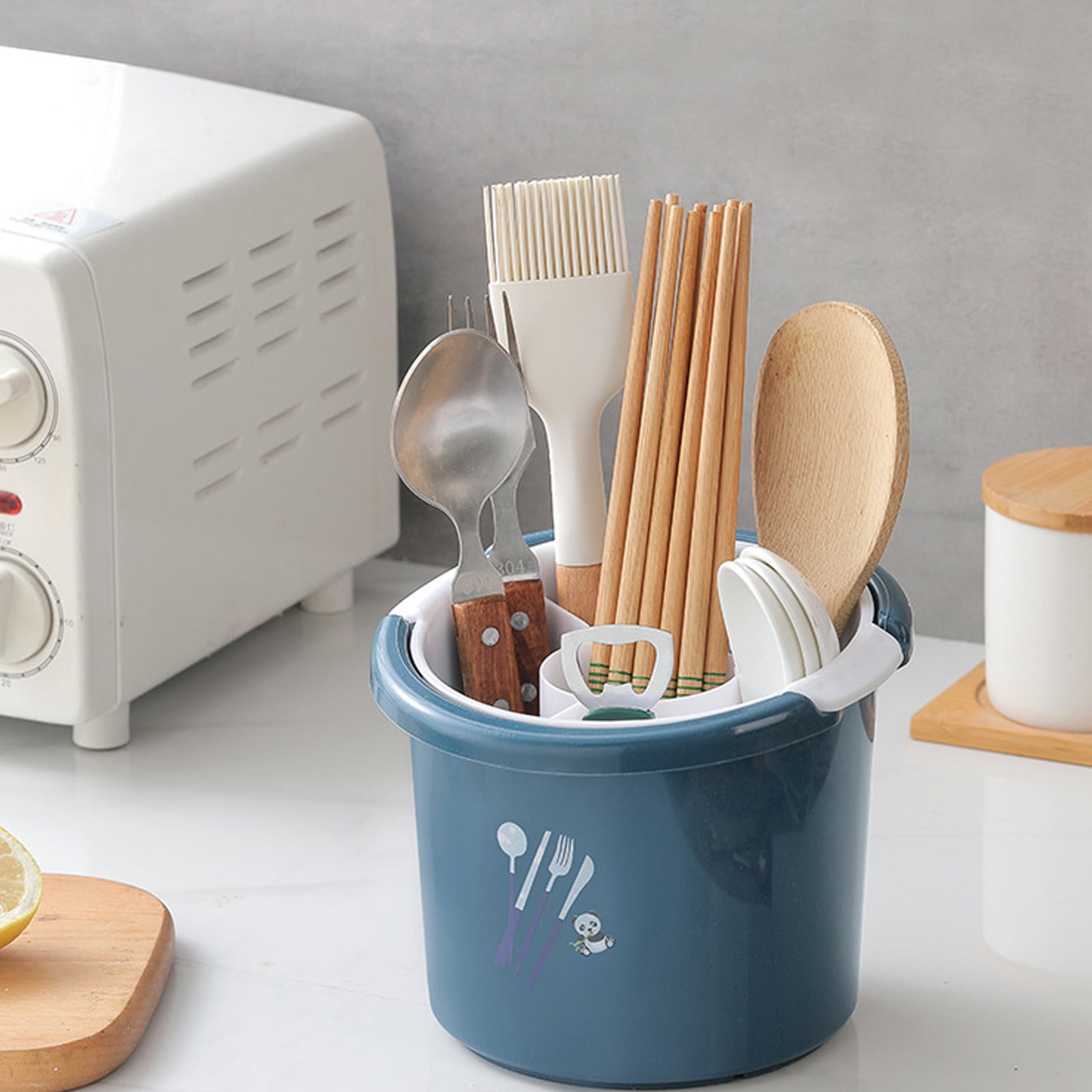 maho Chopstick Racks Kitchen Storage Shelf Double Layer Detachable ...