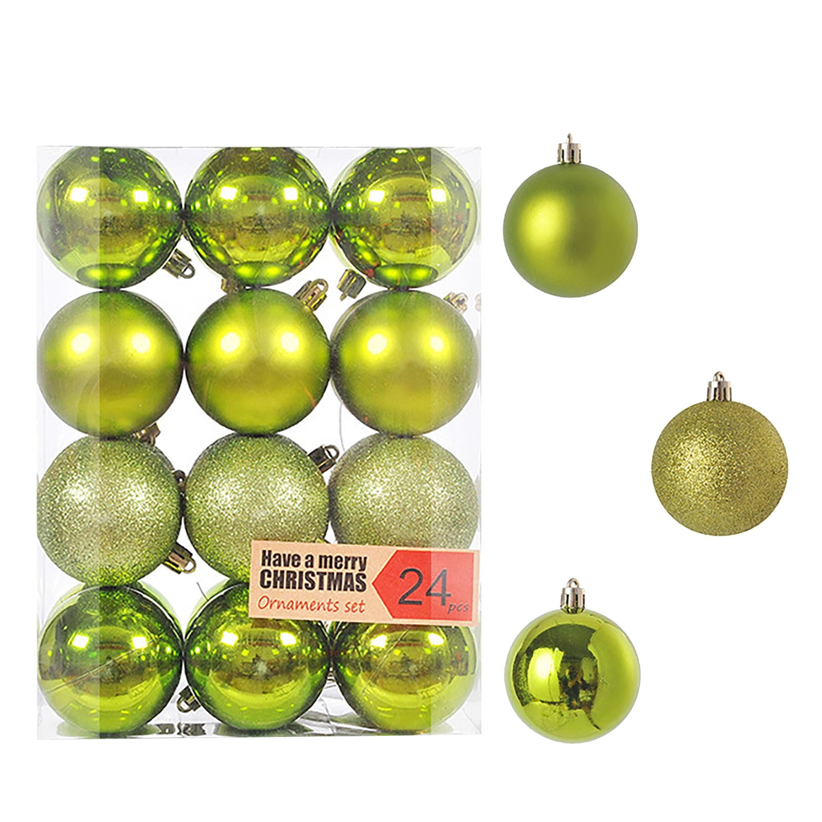 Hwkond Christmas Balls Christmas Tree Decorations Christmas Balls 24 ...