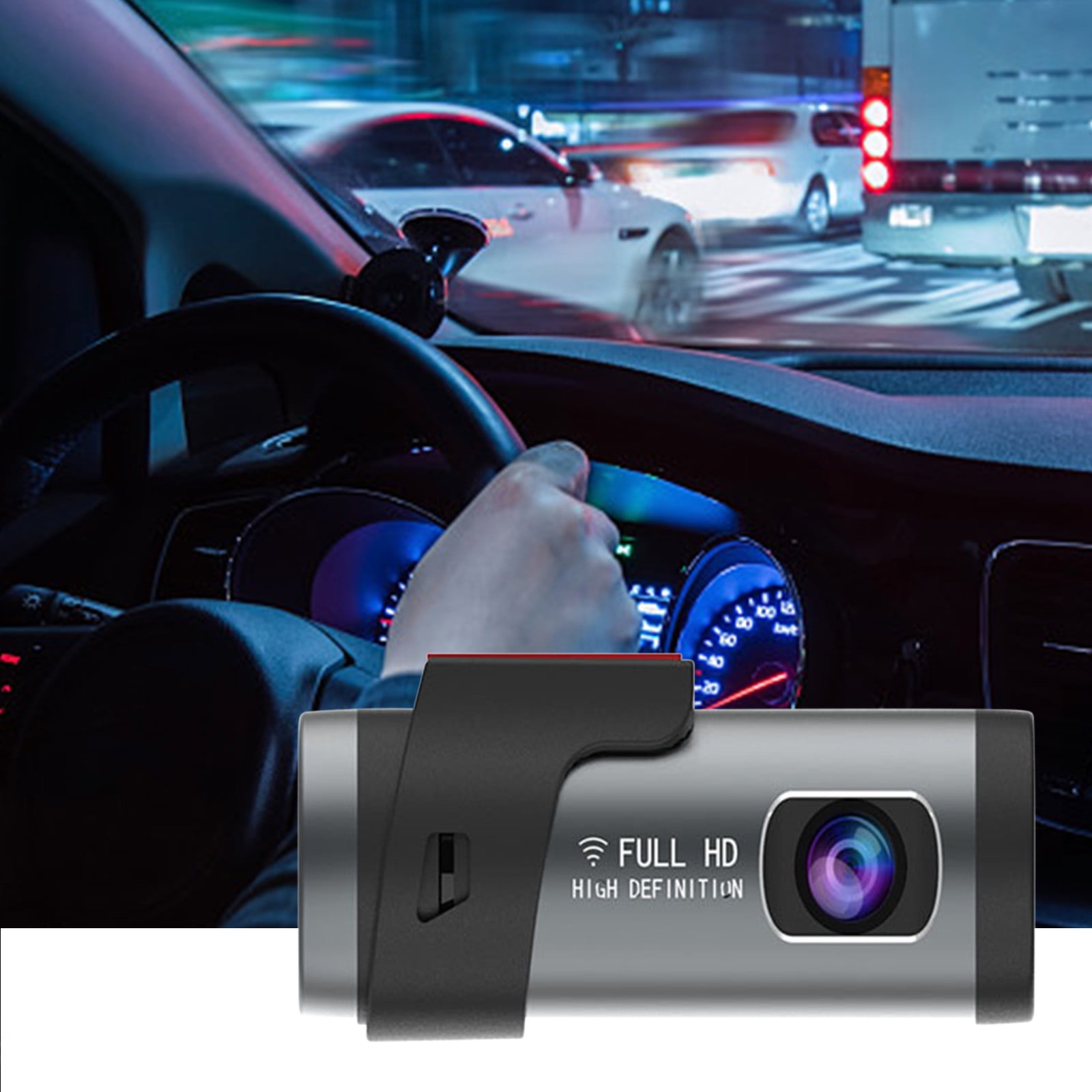 Hwkond Dash Cam Voice Controlled Voice USB Driving Recorder Wireless ...