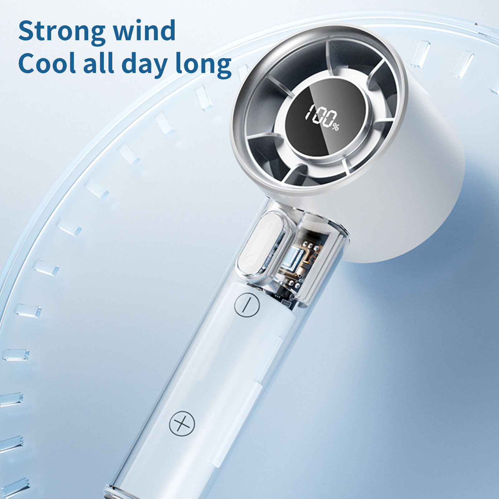 Hwkond Handheld Fan New High-speed Handheld Fan Usb 100 Gear Turbine ...