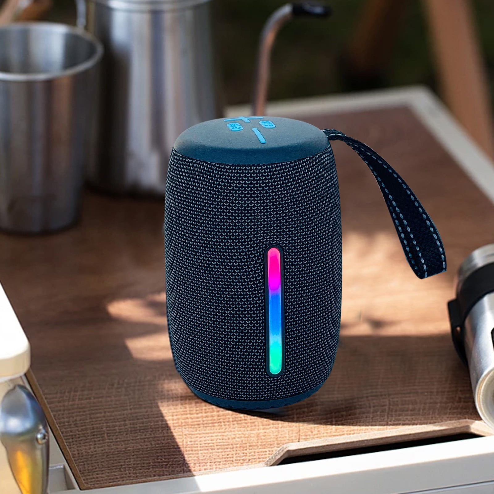 maho Outdoor Portable Bluetooth Speaker with LED Light Long Standby ...