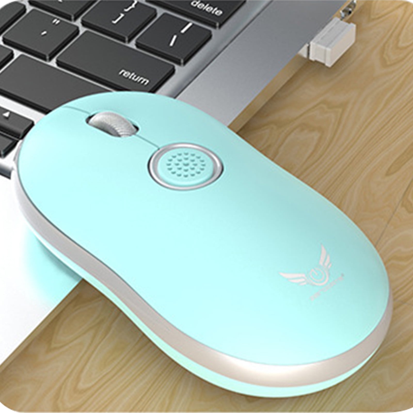 Hwkond Wireless Mouse Wireless Rechargeable Mouse Home Mini Office ...