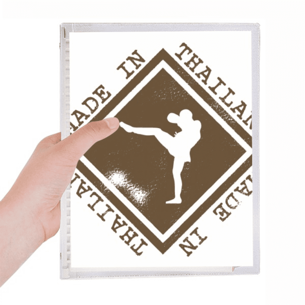 make in thailand boxing art illustration notebook loose diary ...