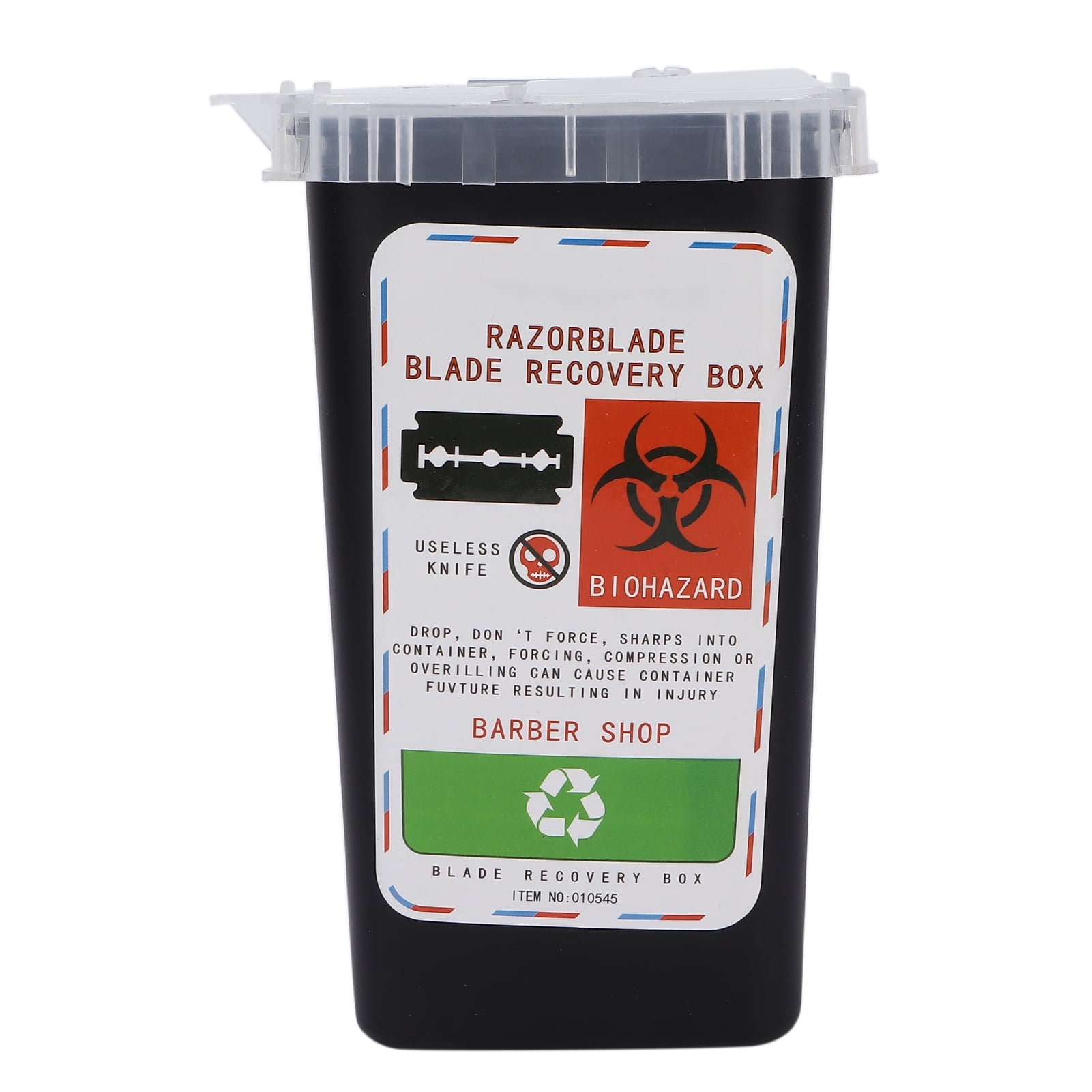 makeup Disposal Blade Container Barbershop Hair Salon Shaving Knife ...