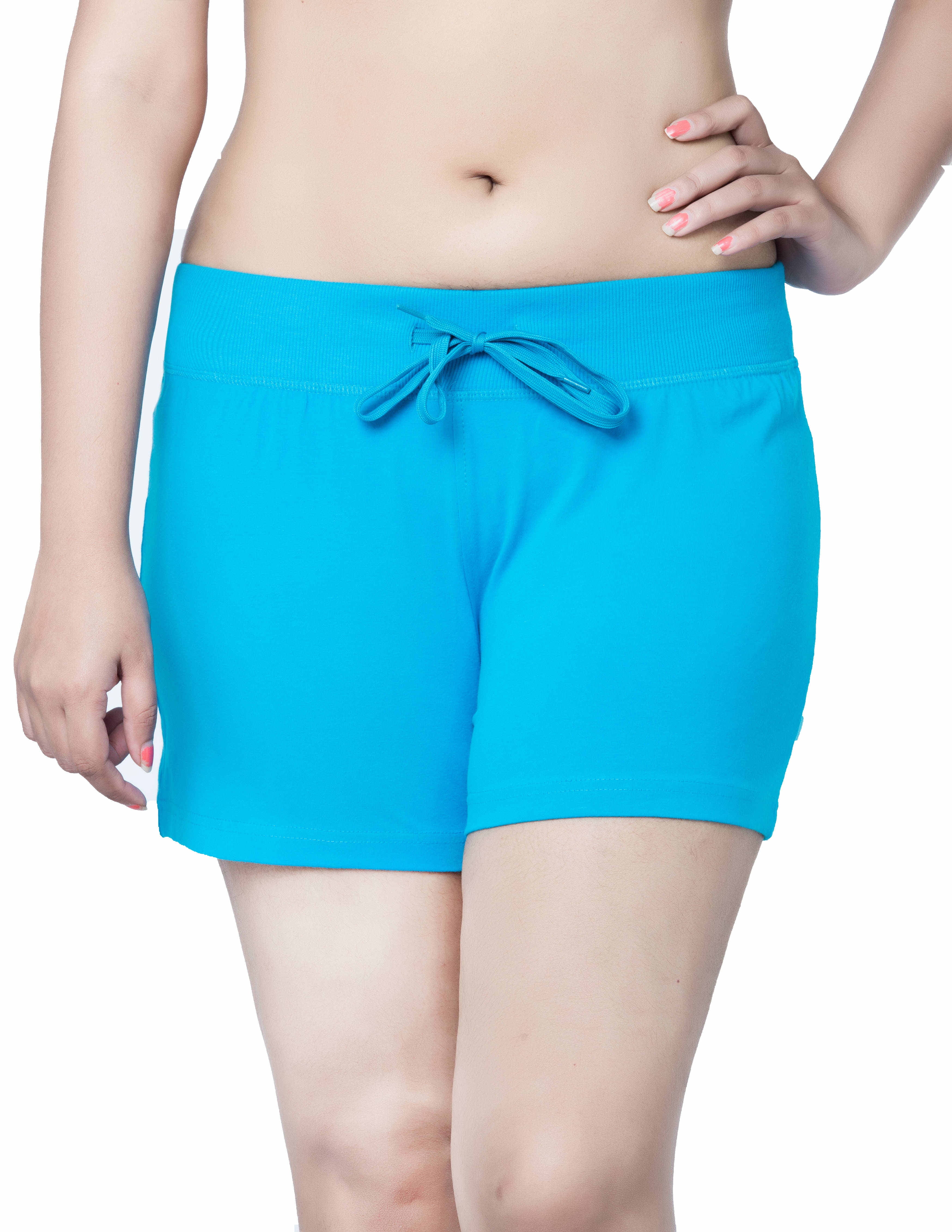 maks ladies drawstring cotton lycra yoga beach sport shorts pants ...