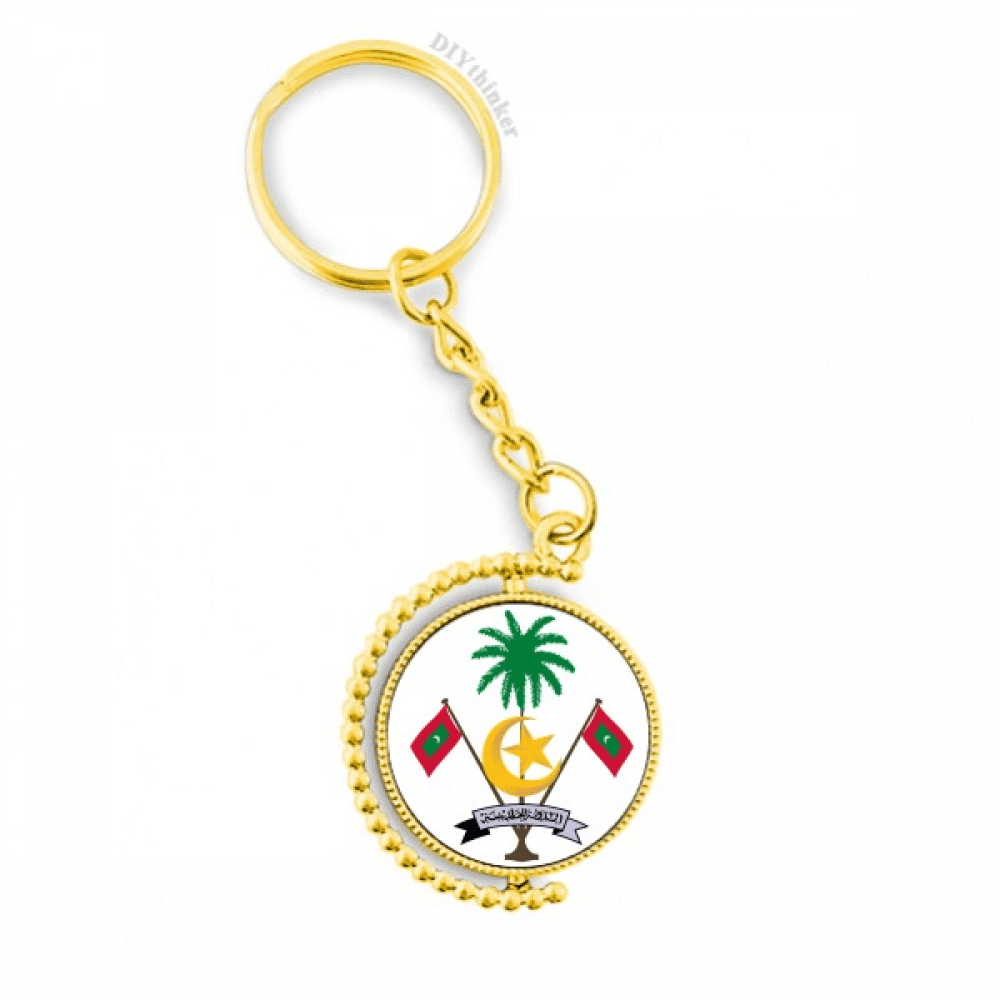 maldives asia national emblem metal connector key chain accessory en ...