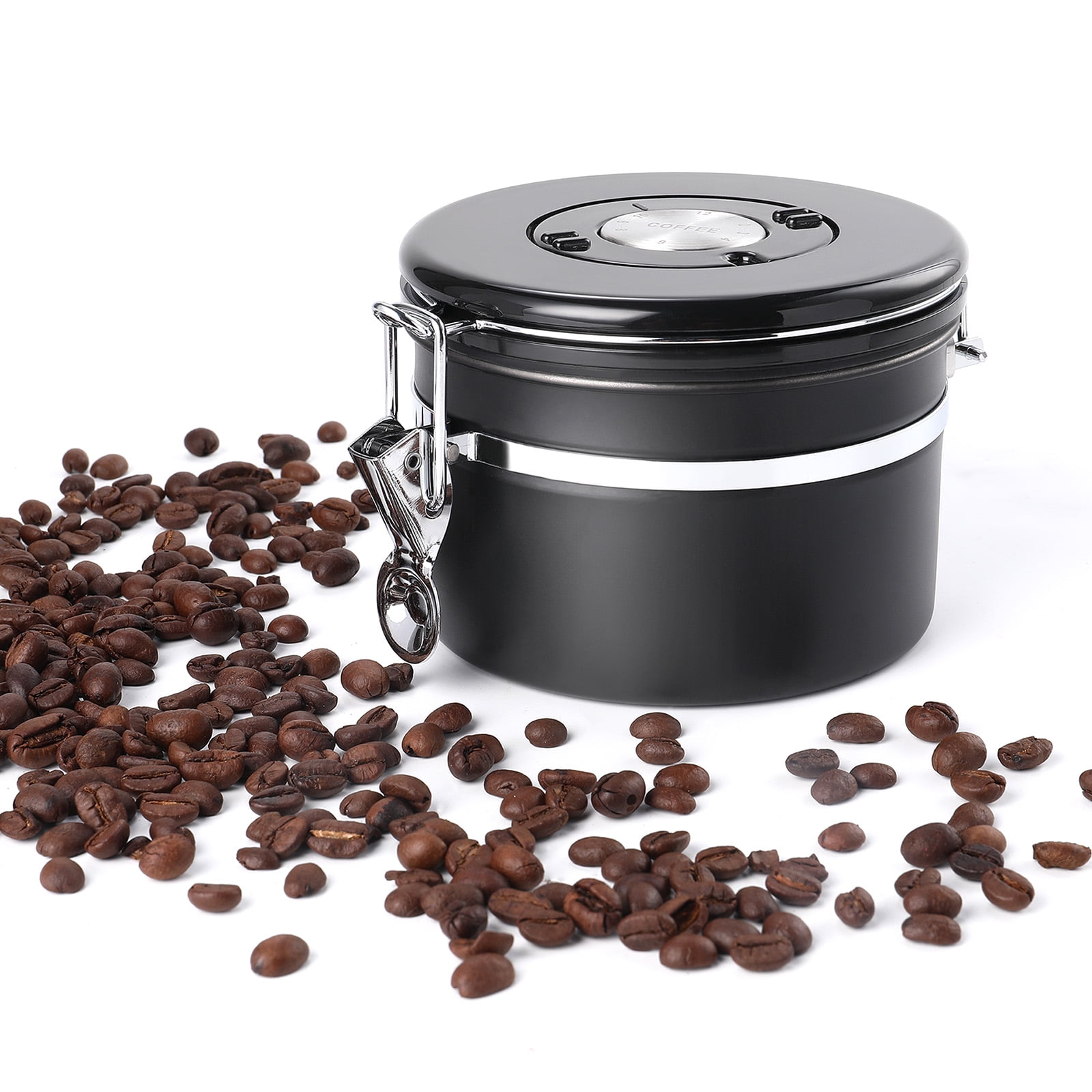 malmo Coffee Canister,Airtight Coffee Container with Date Tracker Lid, Stainless Steel Canister ...
