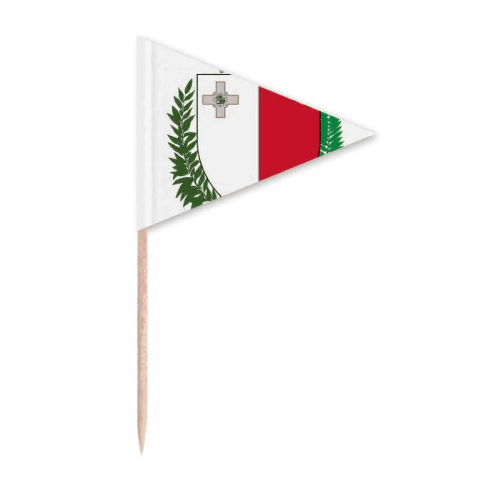 malta eu national emblem Toothpick Triangle Cupcake Toppers Flag ...