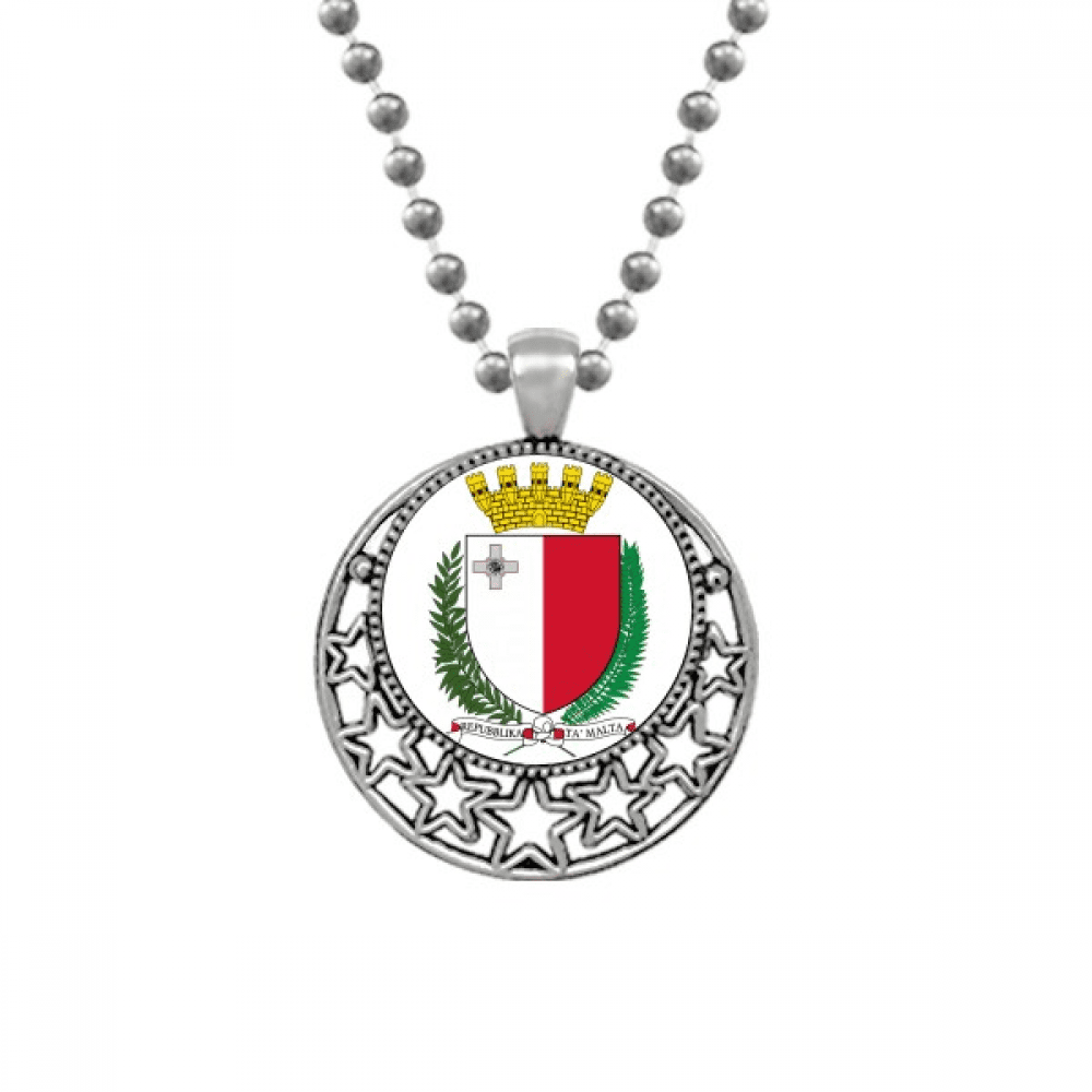malta eu national emblem necklaces pendant retro moon stars jewelry ...