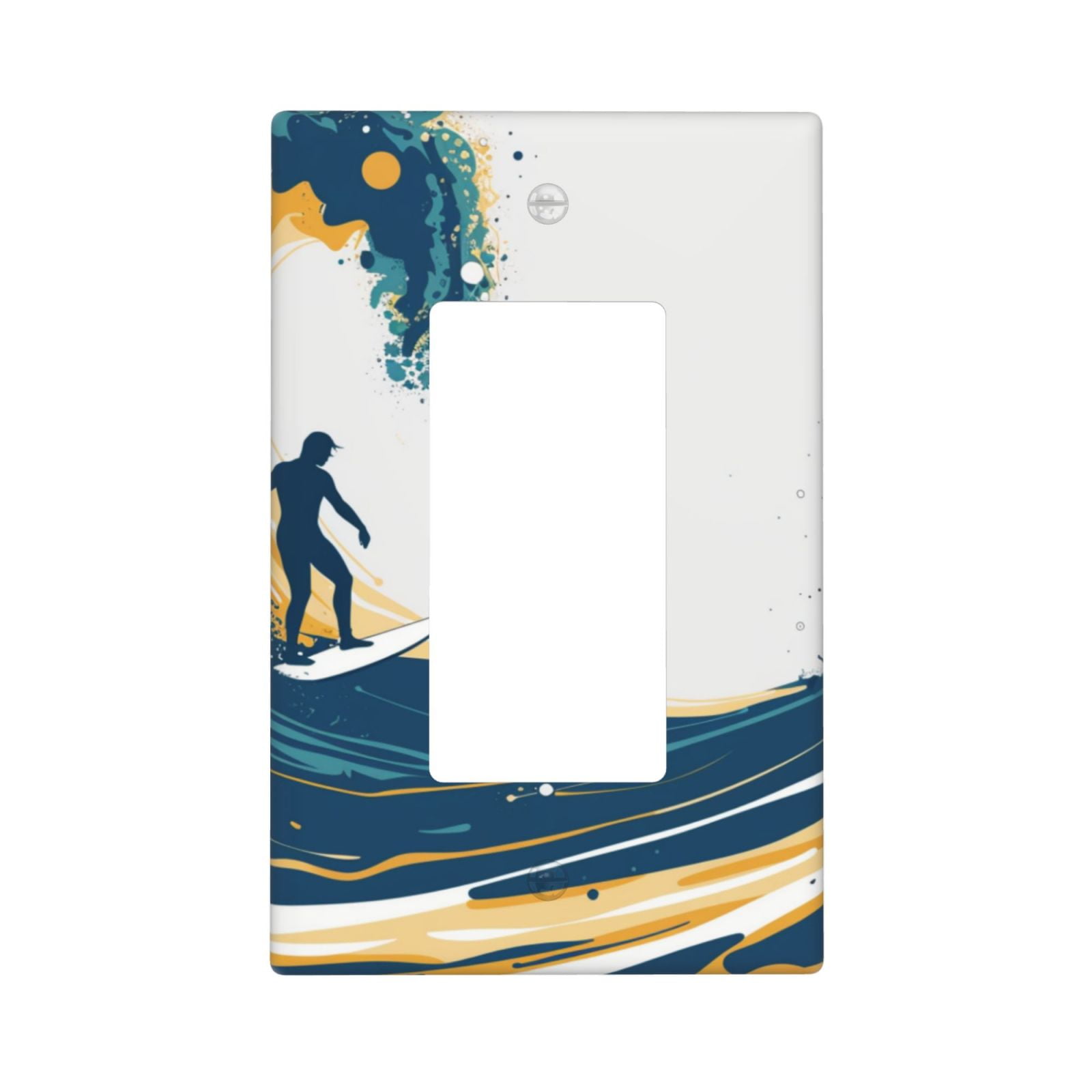 man surfing Switch Cover Decorative Wall Plate / 1-Gang / Mid-size ...
