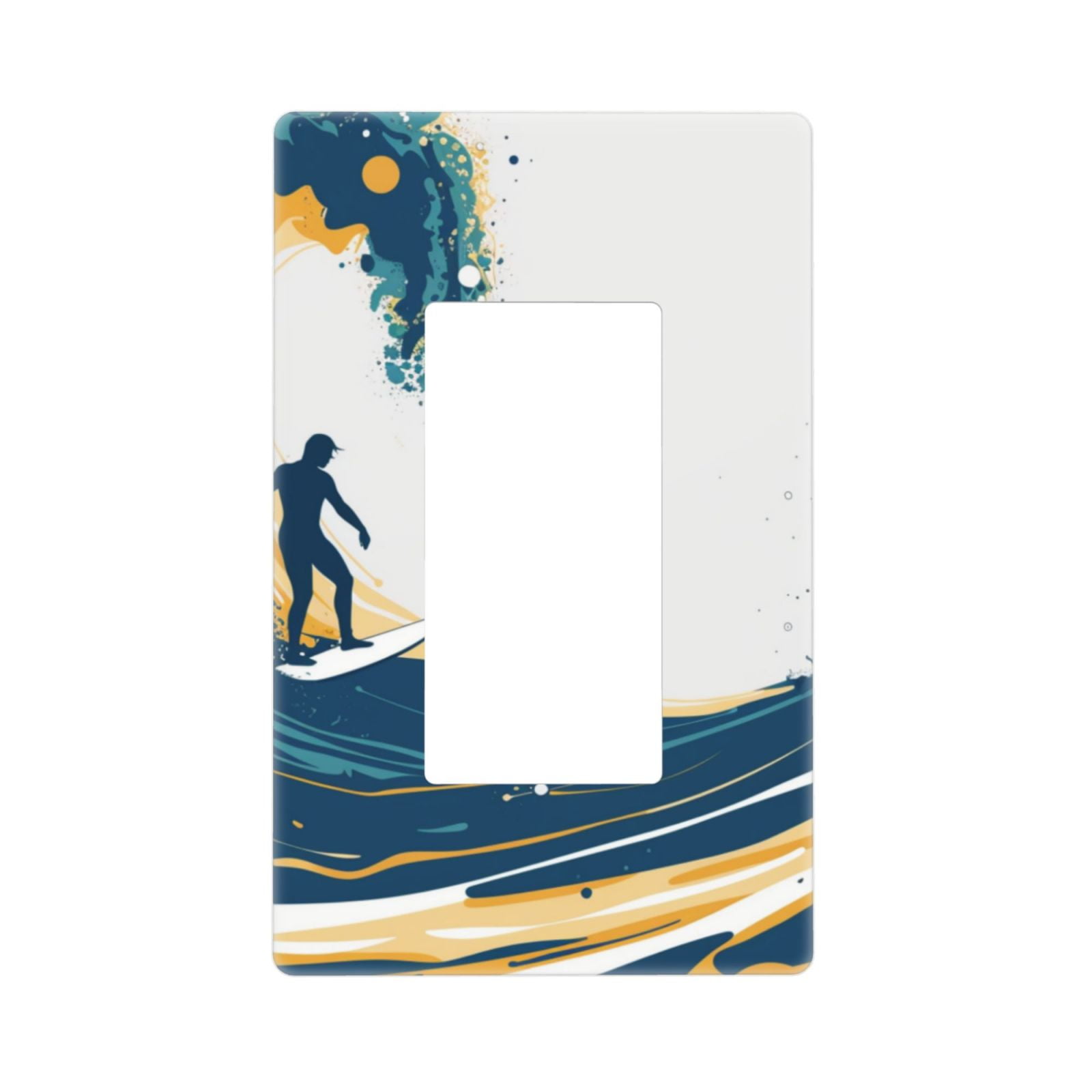 man surfing Switch Cover Decorative Wall Plate / 1-Gang Screwless ...