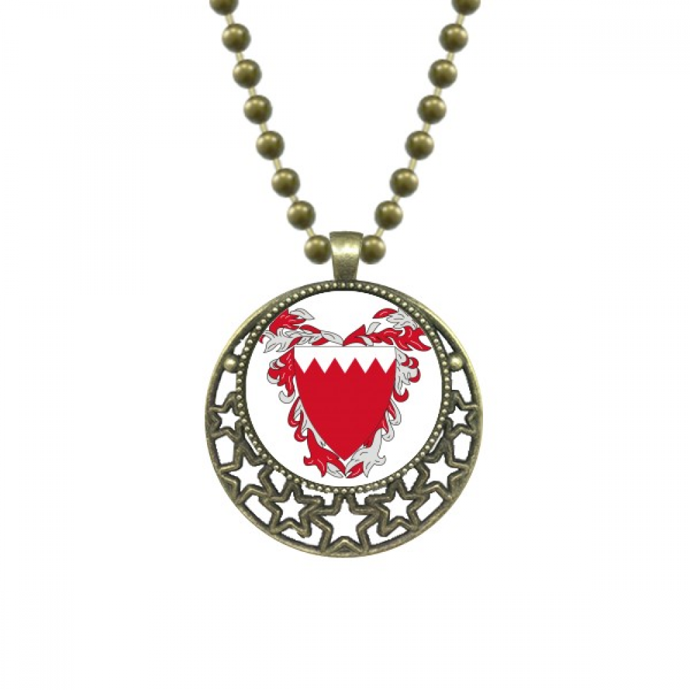manama bahrain national emblem pendant star necklmoon chain jewelry ...