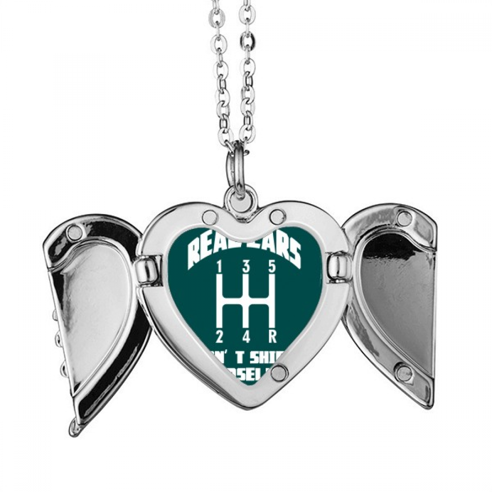 manual automatic driving gear angel wings necklpendant fashion ...