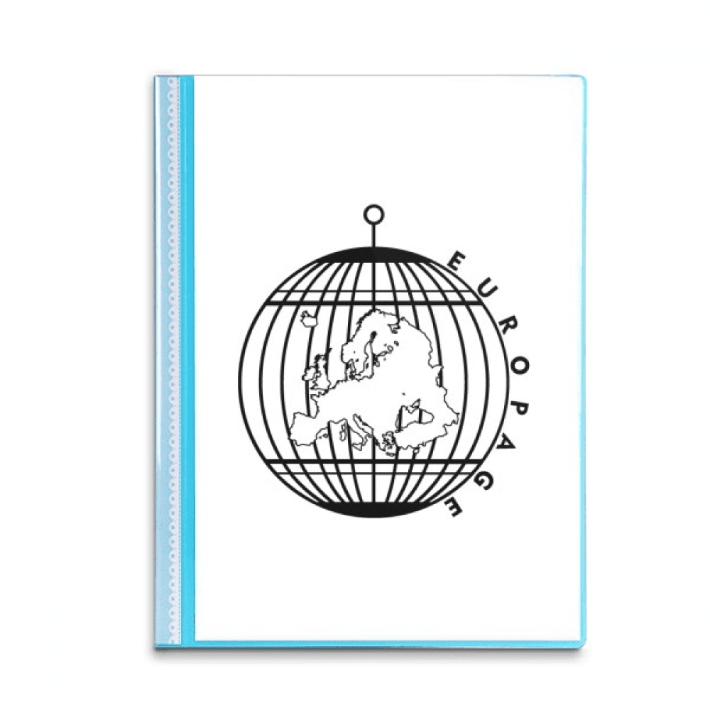 map cage continent eu book sheet protectors portfolio binder folder ...