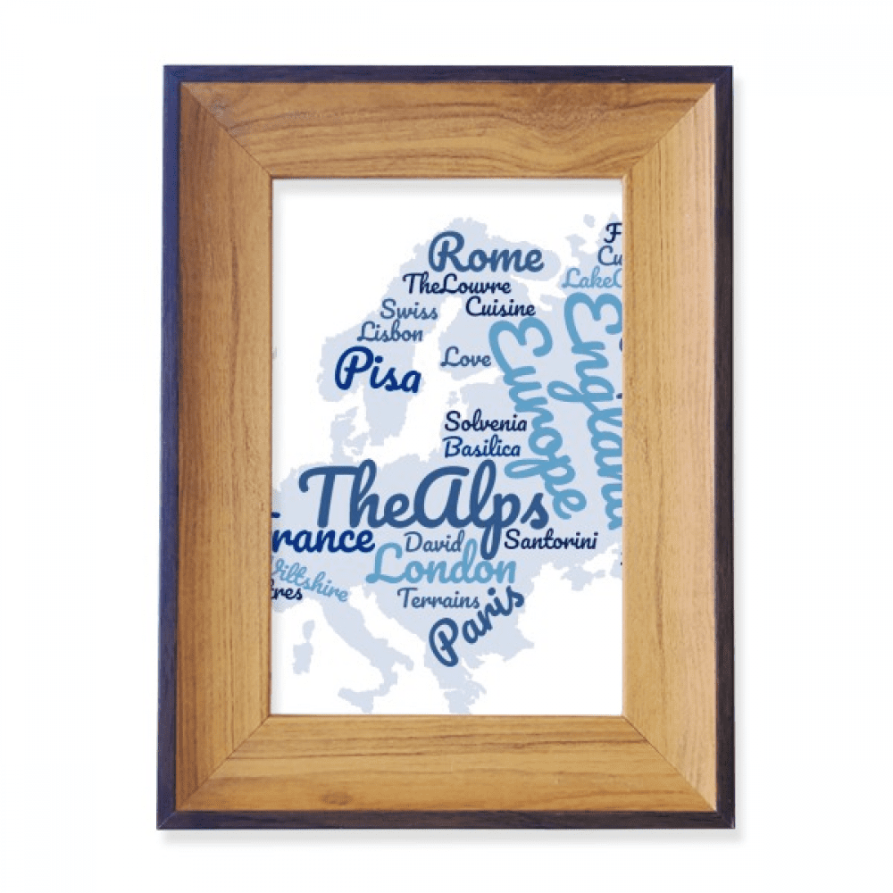 map eu landmark geography wordcloud photo frame exhibition display art ...