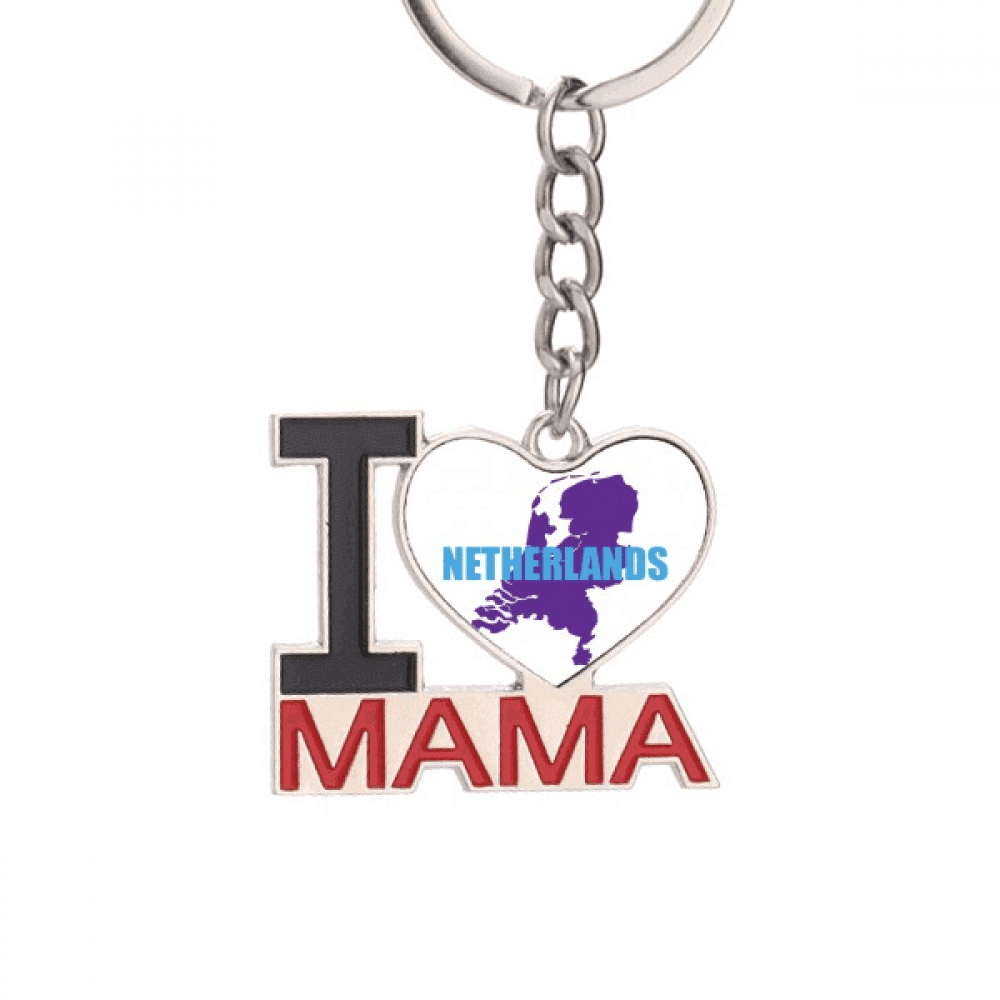map netherlands euan windll Keychain Metal Keyring Holder Love MAMA ...