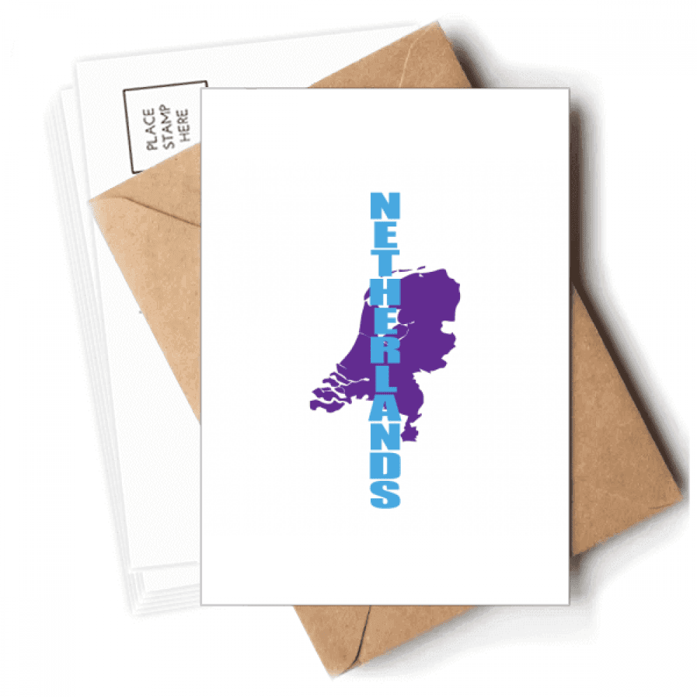 map netherlands euan windll Postcards Envelopes Blank Note Cards ...