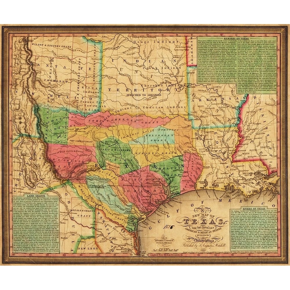 map of Texas : with the contiguous American and Mexican states 1835 ...