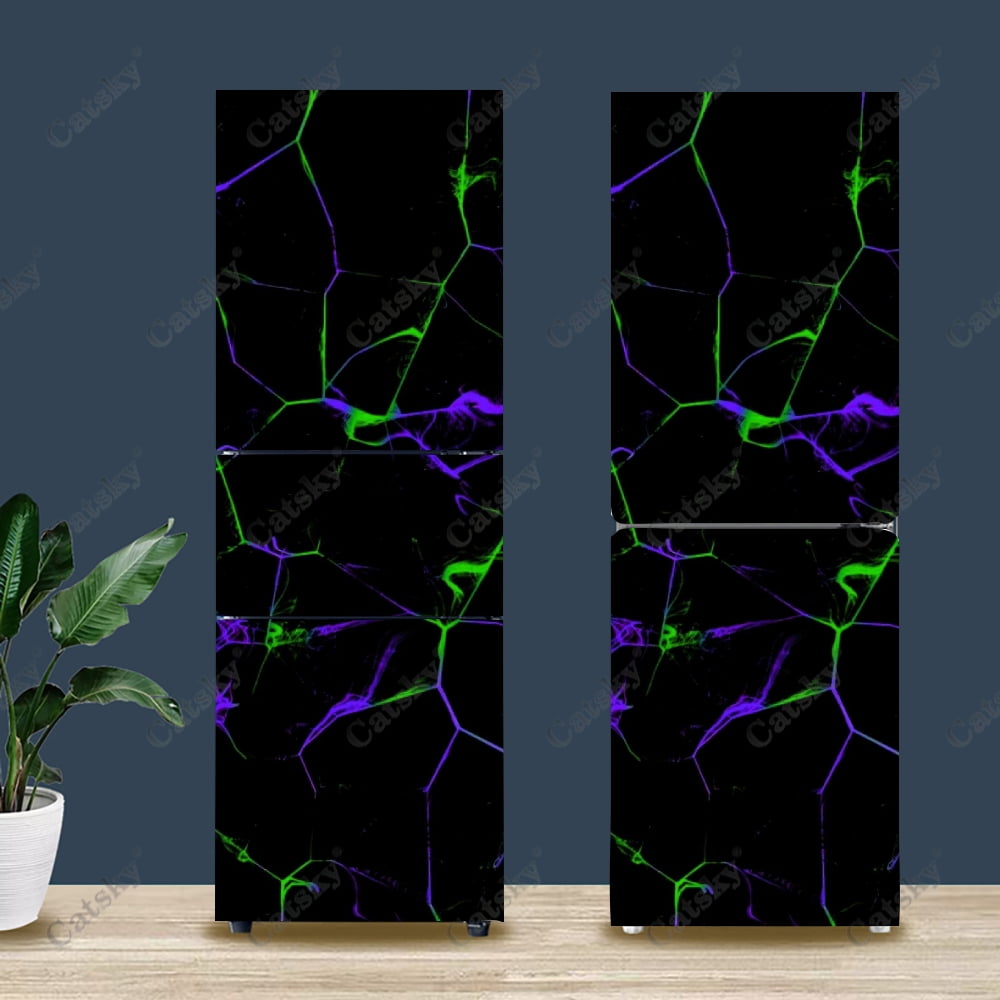 marble Colored pattern Refrigerator Sticker Home Decor Kitchen Mural ...