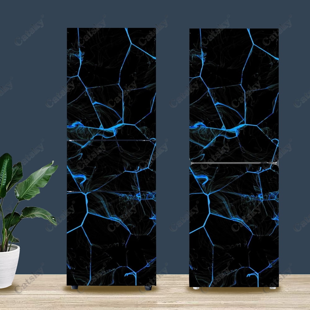 marble Colored pattern Refrigerator Sticker Home Decor Kitchen Mural ...