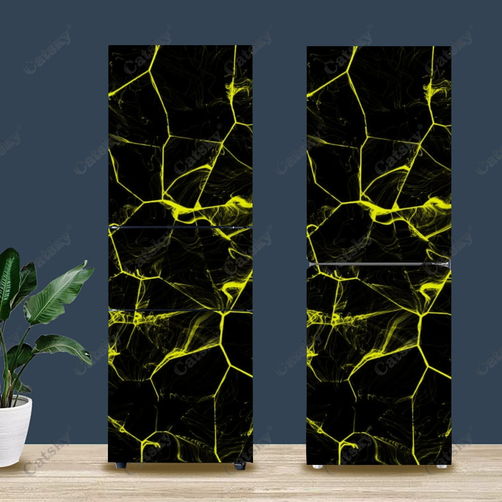 marble Colored pattern Refrigerator Sticker Home Decor Kitchen Mural ...