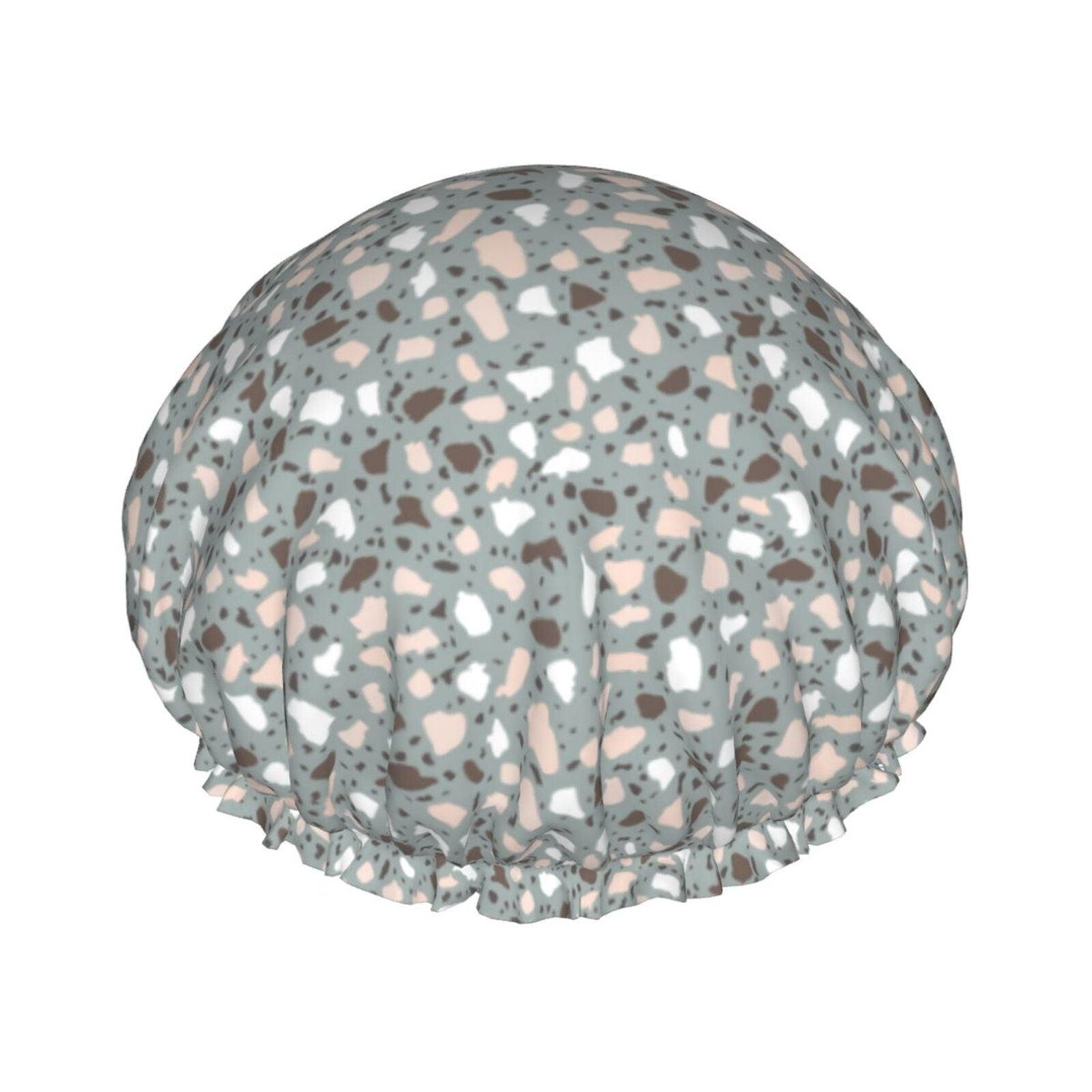 marble pattern Shower Cap, Reusable Bath Hair Hat for all Hair Lengths ...