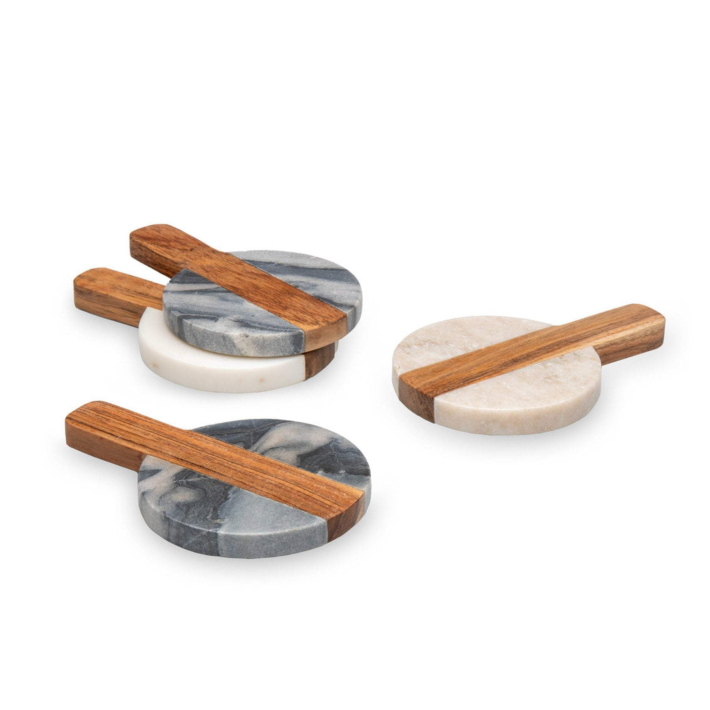 marble-wood-paddle-coaster-set - Walmart.com