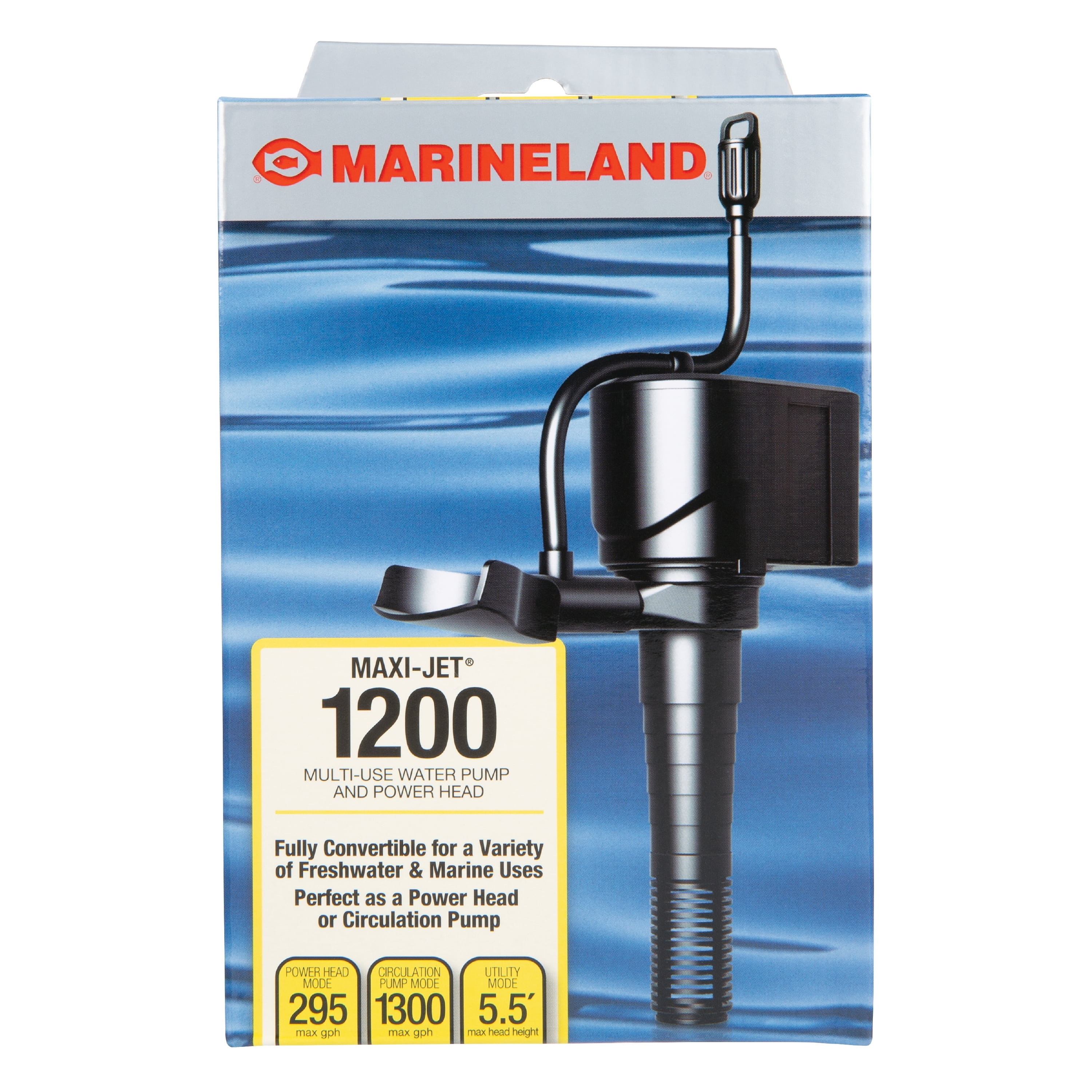 Marineland Maxi-Jet 1200, Multi-Use Water Pump and Power Head, Fully ...