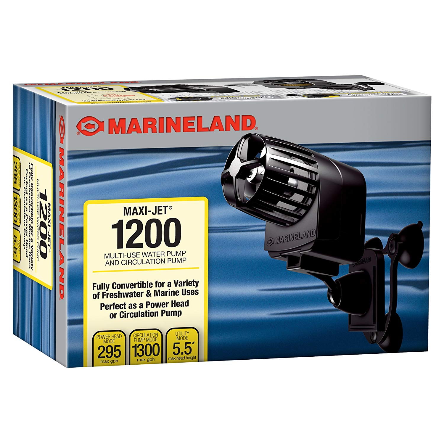 marineland maxi-Jet 1200, Multi-Use Water Pump and Power Head, Fully ...