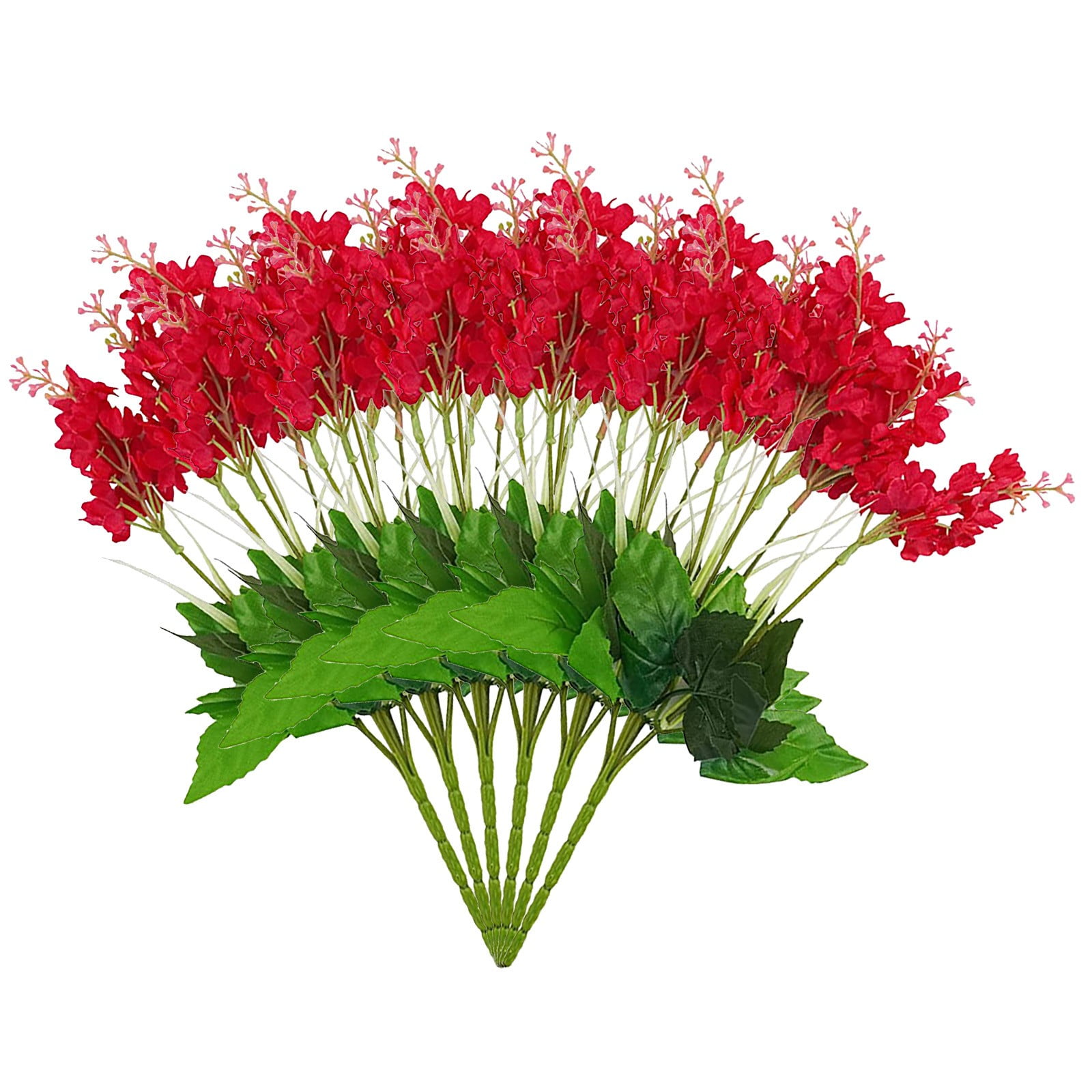 Marioyuzhang 6pcs Artificial Wisteria Flowers Bouquet Silk Faux