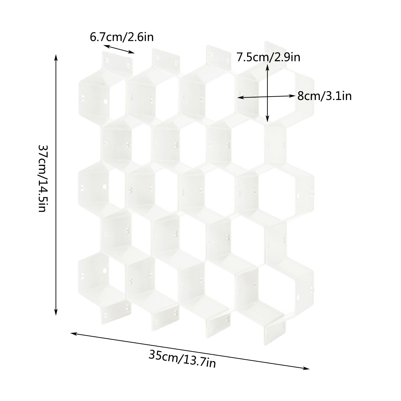 marioyuzhang Closet Organizers and Storage Home Decor Honeycomb ...