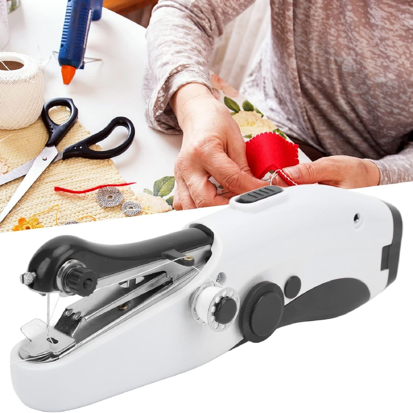 marioyuzhang Handheld Sewing Machine Handheld Sewing Machine Mini Portable Electric Sewing ...