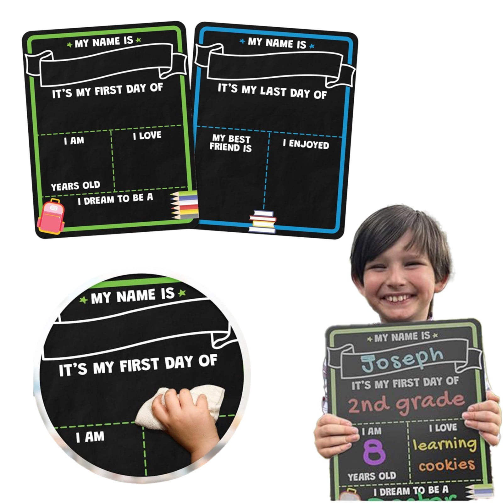 marioyuzhang Party Balloon,Eternal Memories With A 12 Inch X 8 Inch Double Blackboard With ...