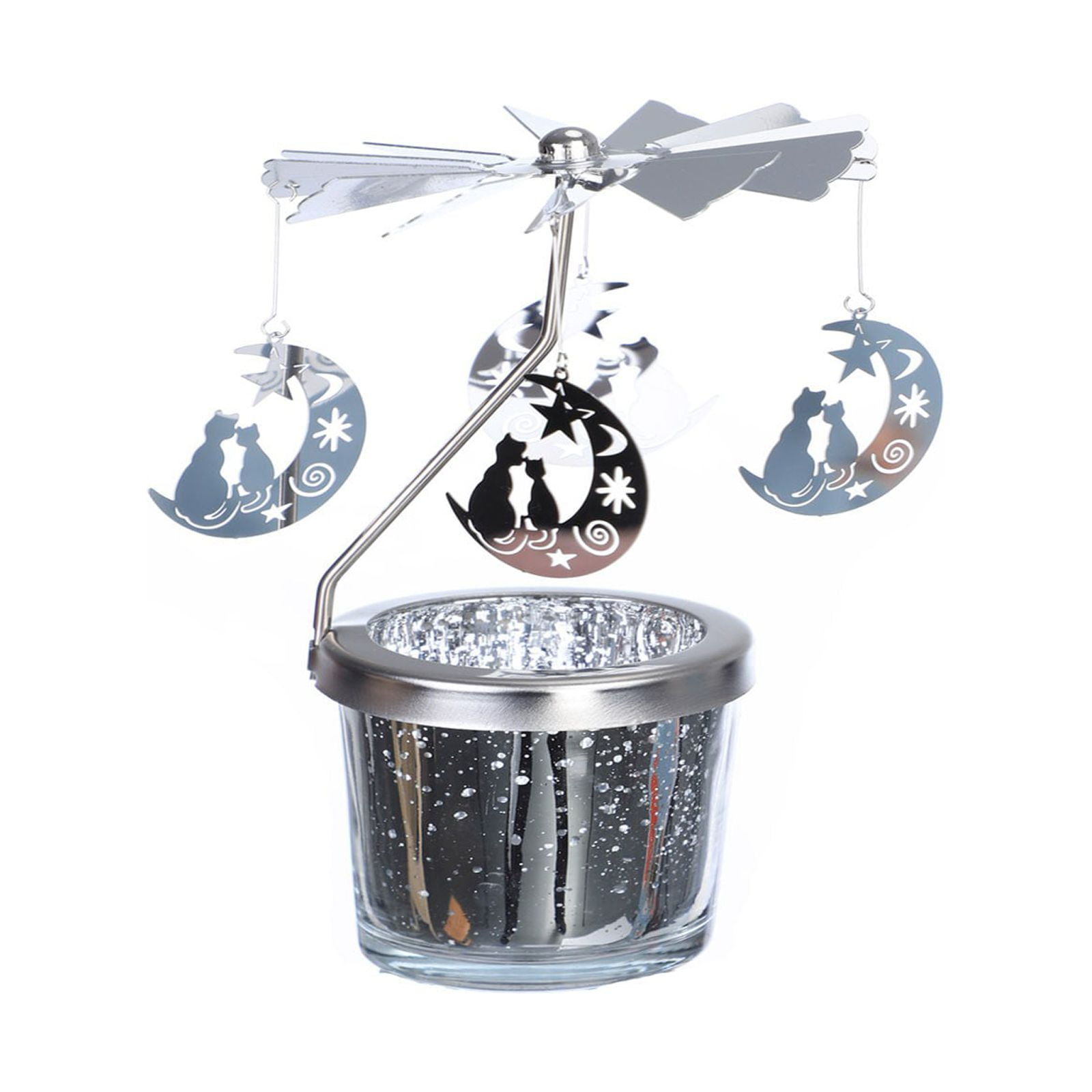 marioyuzhang Thermal Rotating Candle Holder Revolving Lantern ...