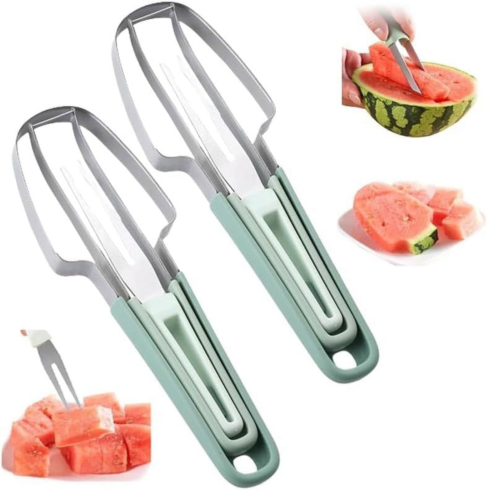 marioyuzhang Utility Tool Stainless Steel Watermelon Cutter Fruit Clip ...