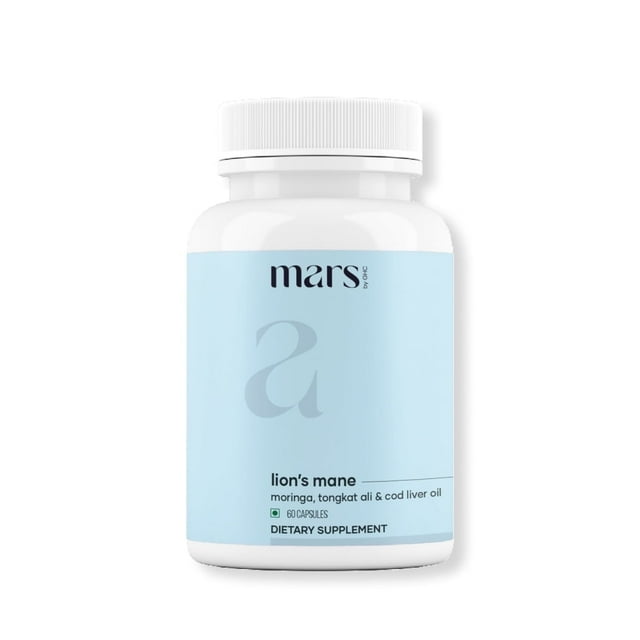 Mars by GHC Lion's Mane Mushroom Caps with Moringa, Tongkat Ali & Cod ...